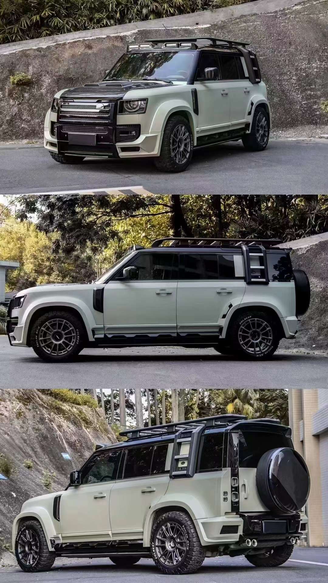 Land Rover Defender modified Lumma body kit