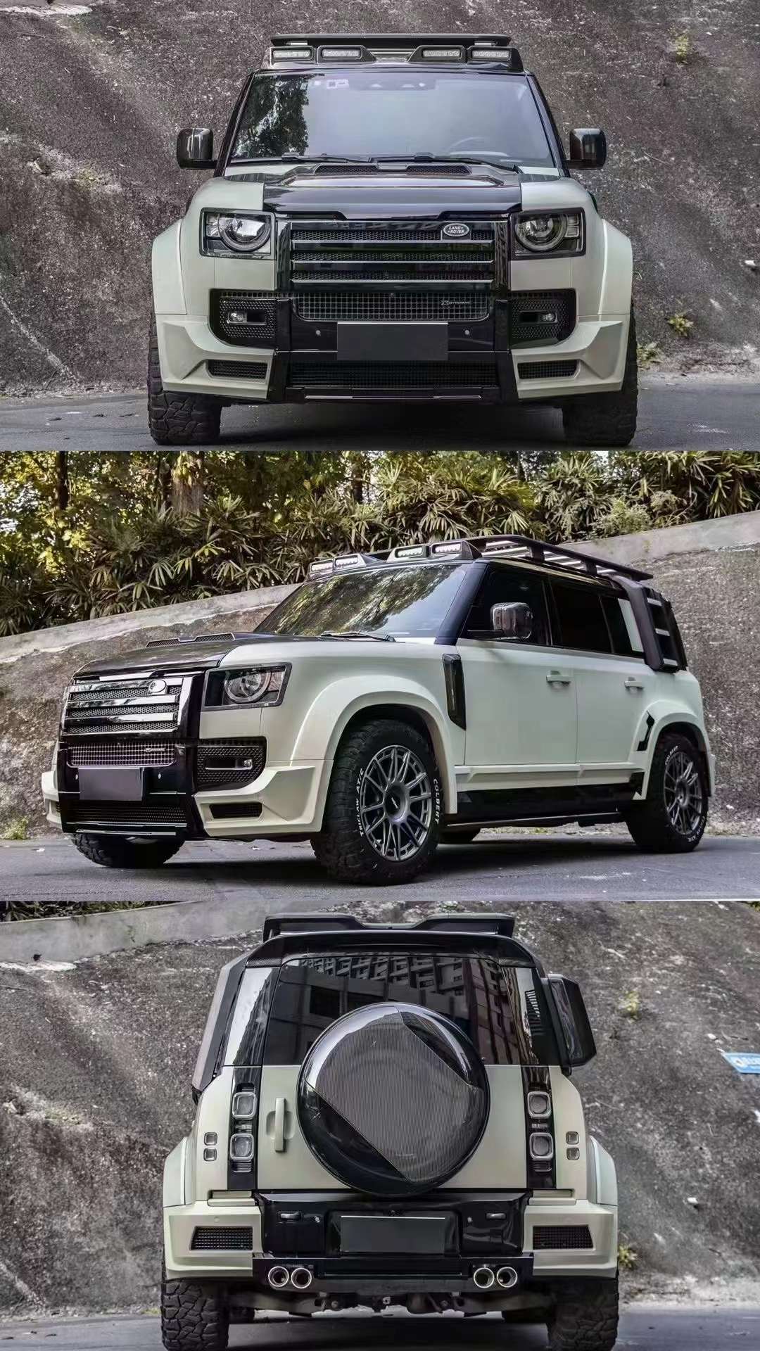 Land Rover Defender modified Lumma body kit